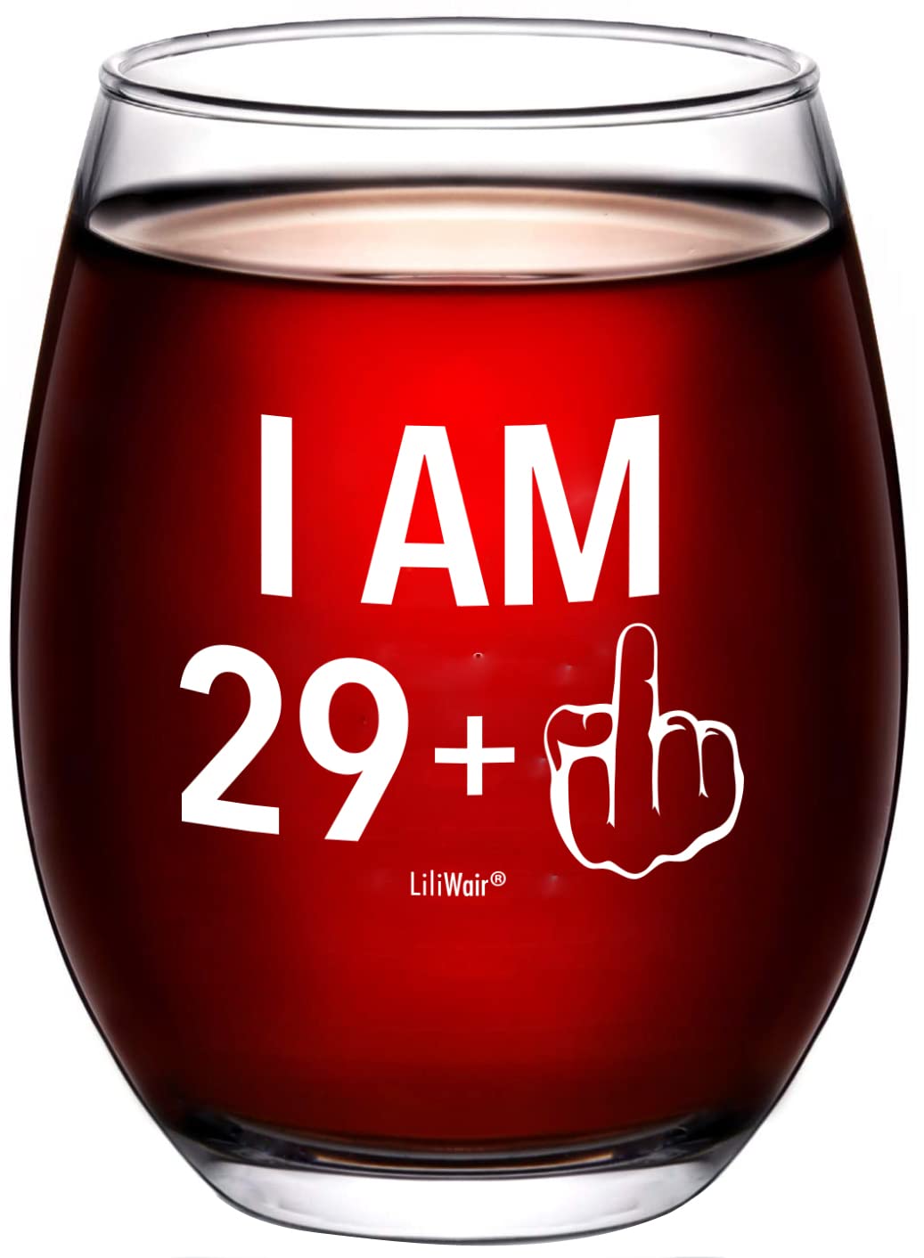 30th Birthday Gifts Wine Glass Men Women | 1994 Birthday Gift for Man Woman turning 30 | Funny 30 th Party Supplies Decorations Ideas | Thirty Year Old Bday | 30 Middle Finger Gag Wine Presents