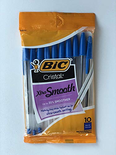 BIC Cristal Xtra Smooth Ball Pen Combo Set: Set Includes 10 Black, 10 Blue, and 10 Red.