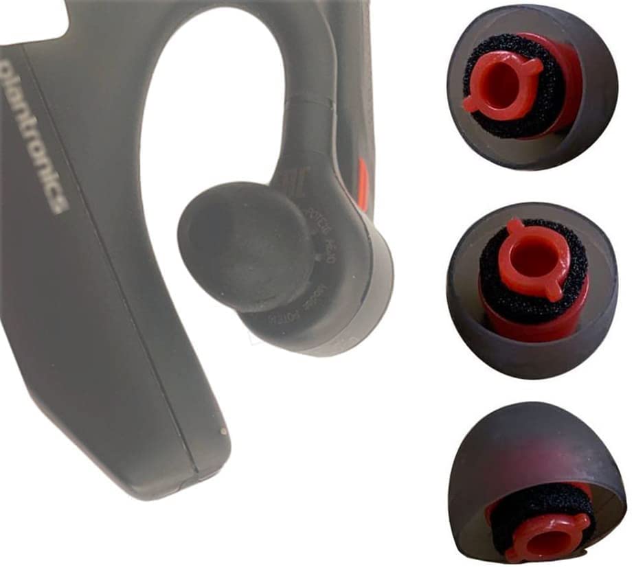 ALXCD in-Ear Eartips Compatible with Plantronics Voyager 5200 Legend, S/M/L Sizes Noise-Isolation in-Ear Soft Silicone Eartips Headset in Ear Tips Compatible with PLT Voyager 5200 Legend S M L