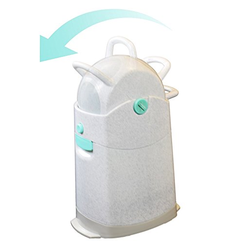Creative Baby Tidy Diaper Pail, Marble, Marble/Blue/Gray, One Size