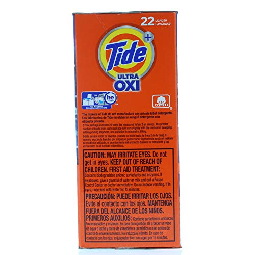 4SGM Tide Plus He Ultra OXI ACTi-Lift Crystal Powder Laundry Detergent 39 oz. (22 Loads Total), Multicolor