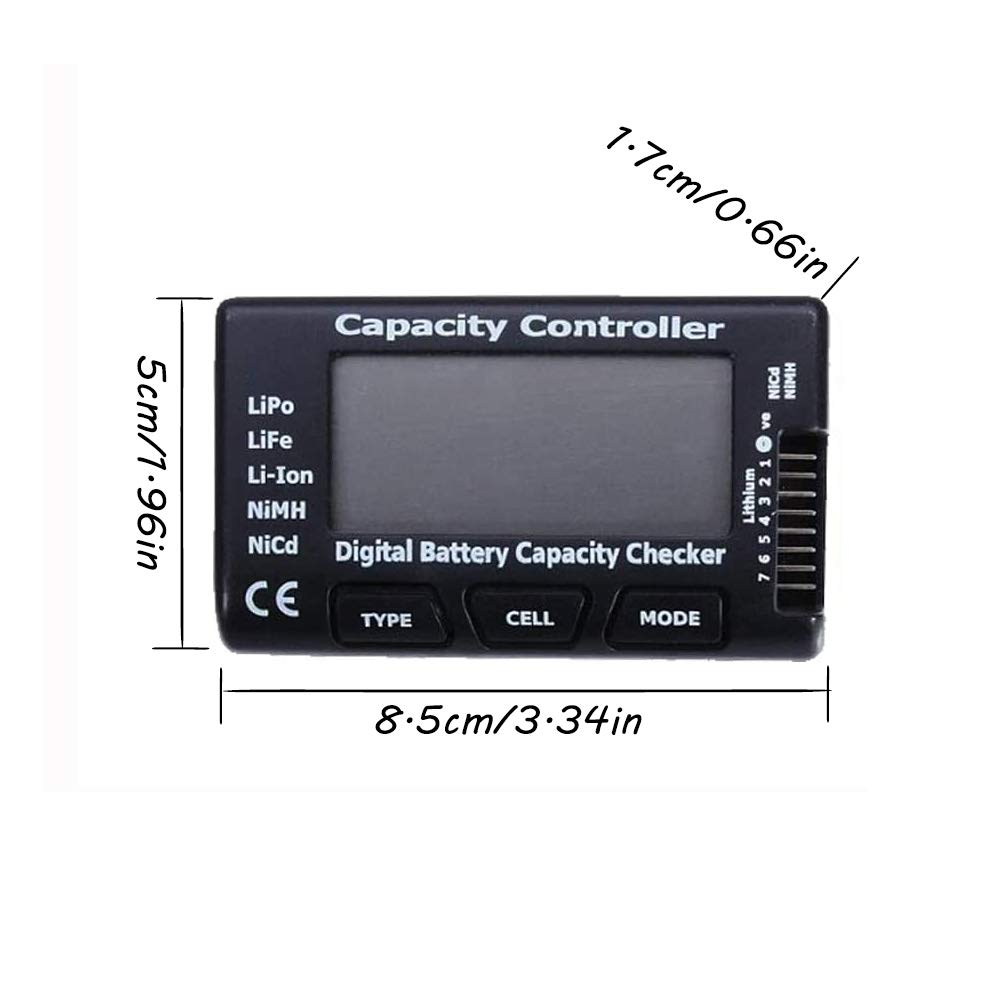 FLY RC Cellmeter 7 Digital Battery Capacity Checker Controller Tester Voltage Tester for LiPo Li-ion NiMH Nicd Battery