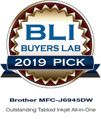 Brother Inkjet Printer, MFCJ6945DW, INKvestmenttank Color Inkjet All-in-One Printer with Wireless, Duplex Printing and Up to 1-Year of Ink in-Box, Amazon Dash Replenishment Ready