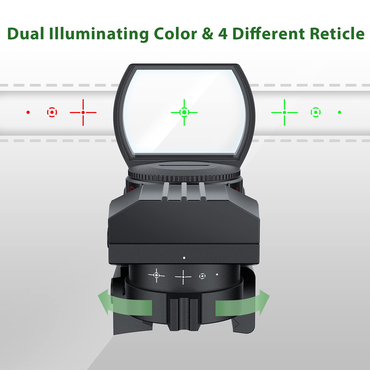 20mm Rail Riflescope Hunting Optics Holographic Red Dot Sight Reflex 4 Reticle Tactical Scope Collimator Sight