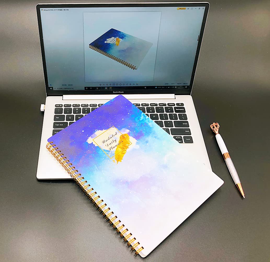 2022 Daily Planner, G.Kao S.Raw Time Management Manual and 2022 schedule with To Do List Notebook,7.28"X 10.23" Inch for 120 Days Hourly Daily Planner