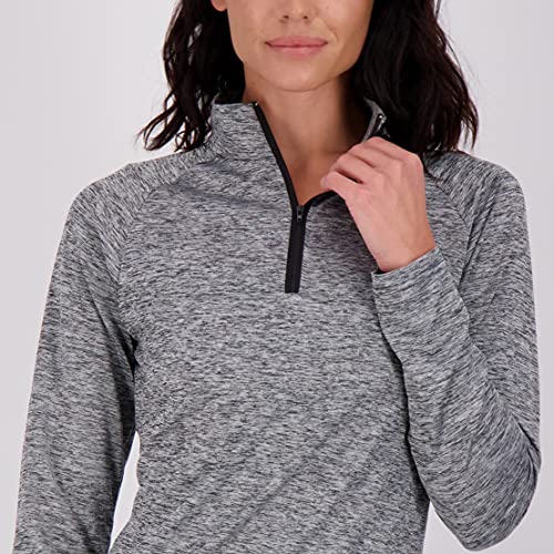 3 Pack: Womens Quarter 1/4 Zip Pullover Long Sleeve Shirt Quick Dry Dri Fit Yoga 1/2 Zip Athletic Ladies Volleyball Active Gym Workout Top Golf UPF Hiking Outdoor Sports Exercise Running Set 2,L