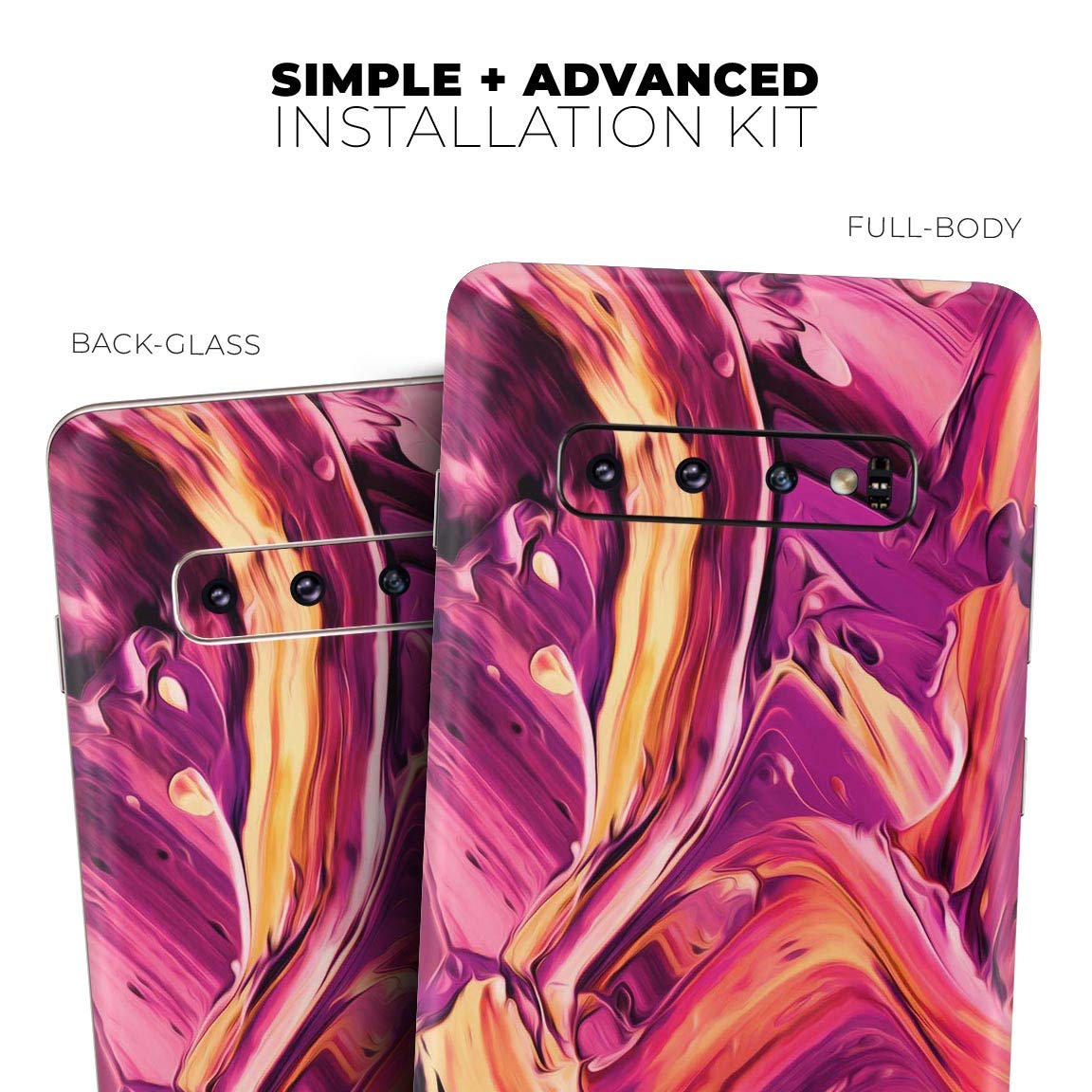 DesignSkinz Blurred Abstract Flow V15 Protective Vinyl Decal Wrap Skin Cover Compatible with The Samsung Galaxy S20 (Screen Trim & Back Glass Skin)