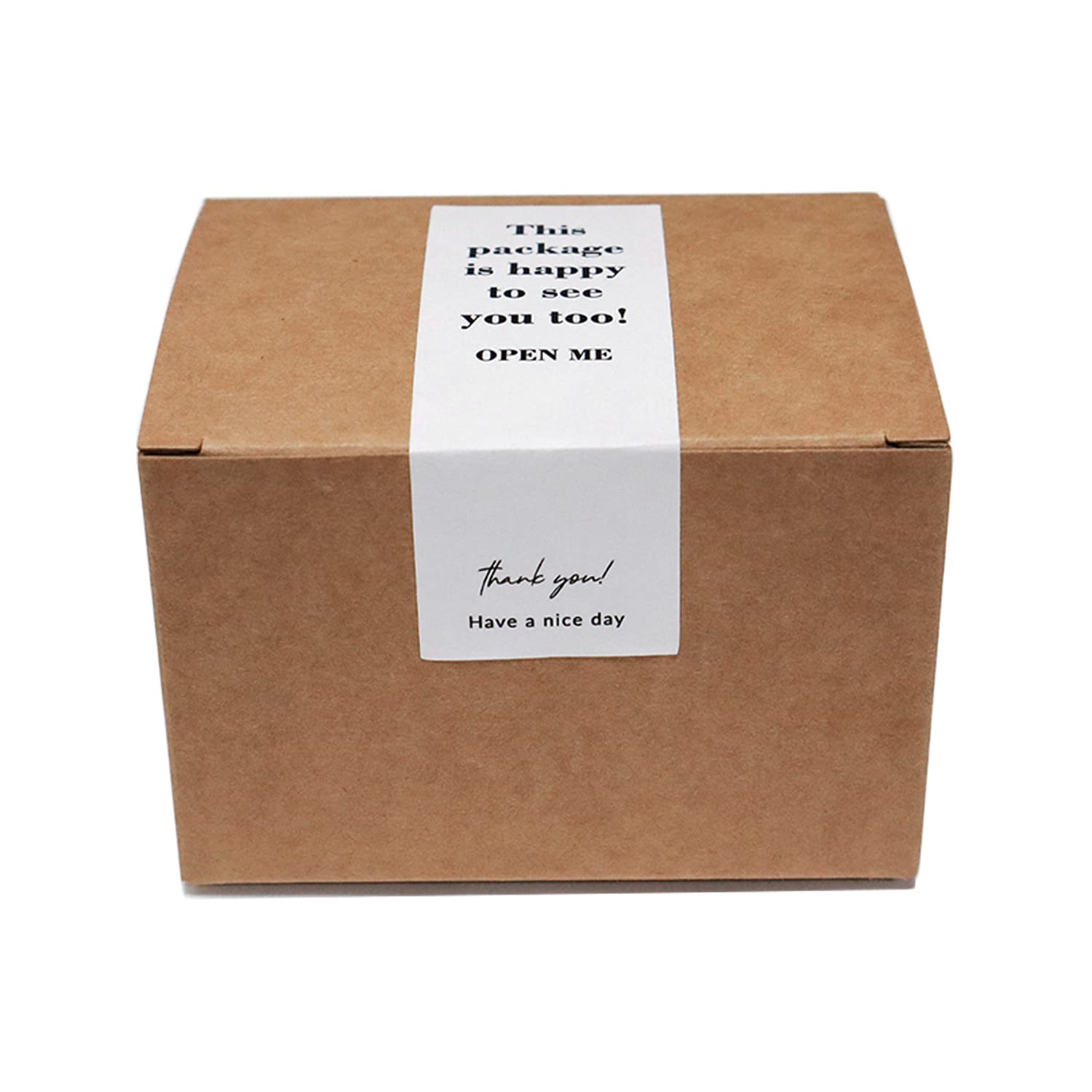 200PCS (1.2"x 3.6") This Package is Happy to See You Too Stickers for Business,Rectangular Thank You Sticker Labels Online Retailers, Boutiques,Boxes and Envelope.