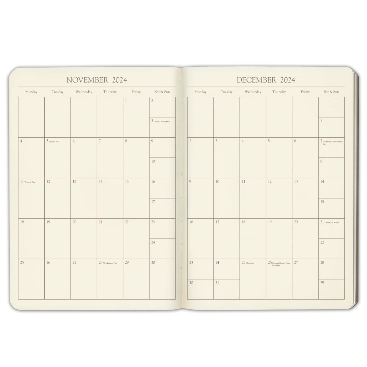 2024 Gallery Leather Academic Planner - Acadia Navy - 9x7"