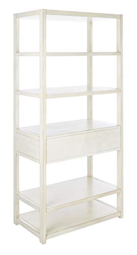 Safavieh Home Collection Johni Antique White and Gold 5-Shelf Storage Etagere