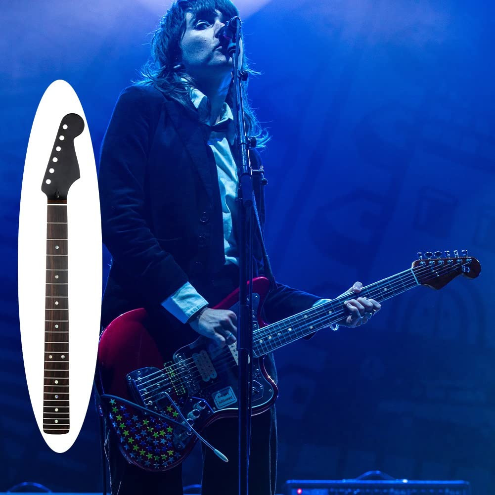 22 Fret Maple Fretboard Guitar Neck Guitar DIY Parts Replacement Matt black for ST Style