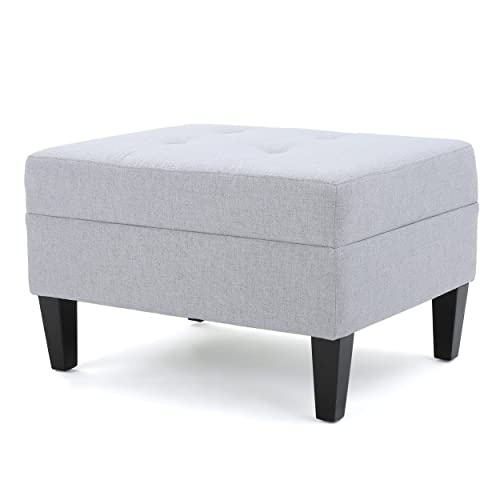 Christopher Knight Home Zahra Ottoman, Light Grey