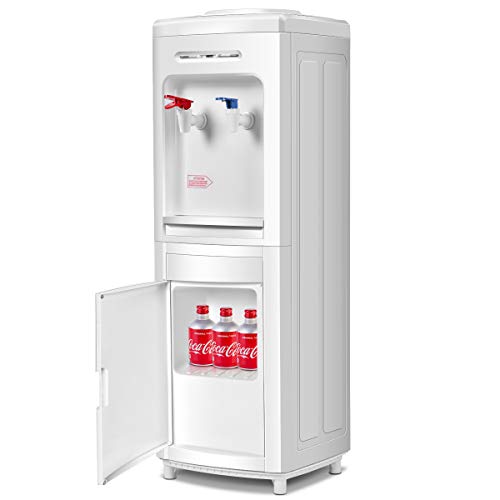 SAFEPLUS Top Loading Water Cooler Dispenser, Hot & Cold Freestanding Water Cooler Holds 5 Gallon Bottles Perfect for Home Office School UL & Energy-Saving Approved