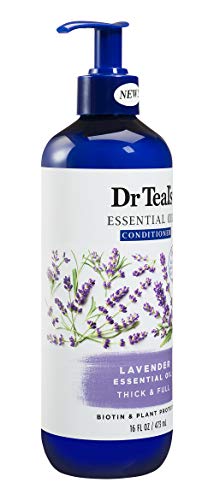 Dr Teal's Lavender Thick & Full Essential Oil Conditioner, Sulfate Free, 16 Fl Oz