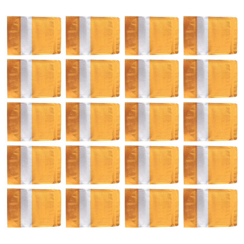 20pcs Kraft Paper Stand-Up Bags with Window: Convenient Storage Solution for Food and Snacks