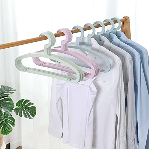 5 PCs Household Invisible Hanger Plain Plastic Drying Rack Adult Non-Slip Wet and Dry Dual-use Clothes Hanger