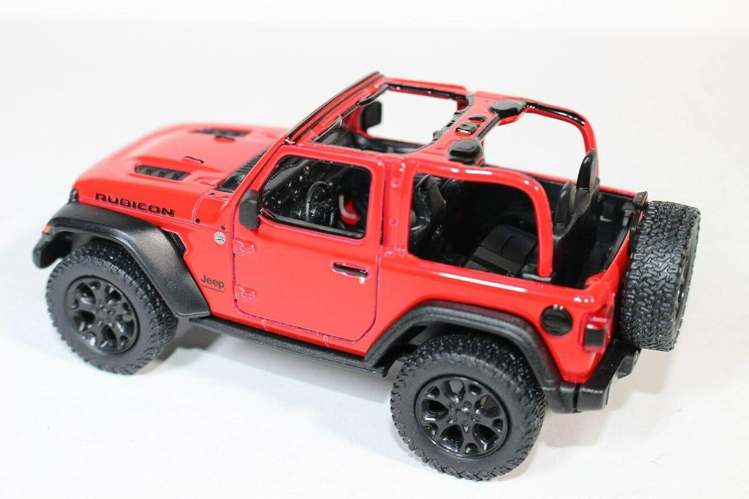 2018 Jeep Wrangler Rubicon No Top Red - Kinsmart P/B