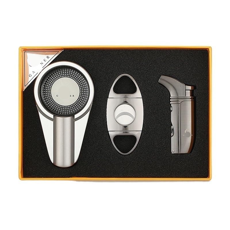 2024 New Lighter 3-Piece Set, Windproof Flame, Transparent Gas Window, Reusable, Suitable for Boyfriend, Girlfriend, and Daily Use (Color : C3)