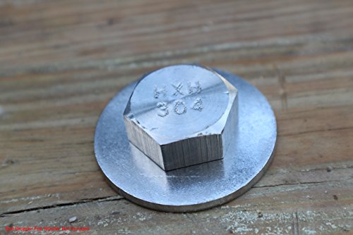 Bolt Dropper 5/16""-18 x 1 Stainless Hex Head Bolts (50 pk) - 18-8 Stainless Steel Self Tapping Sheet Metal Screws for Indoor and Outdoor Use, DIY Projects, Woodworking and More