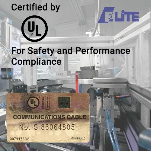 Cat6 Riser (CMR), Ethernet Cable 1000 feet, Blue, No Spline, Unshielded Twisted Pair (UTP) 23AWG, Solid Pure Bare Copper, 550MHz, UL Certified, Easy to Pull (Reelex II) Box, Bulk Networking LAN Cable