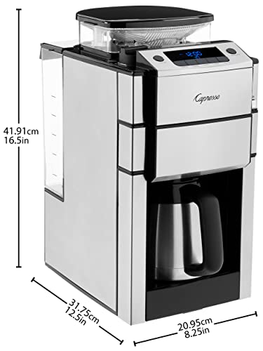 Capresso 488.05 Team Pro Plus Thermal Carafe Coffee Maker, One Size, Silver, 10 Cup