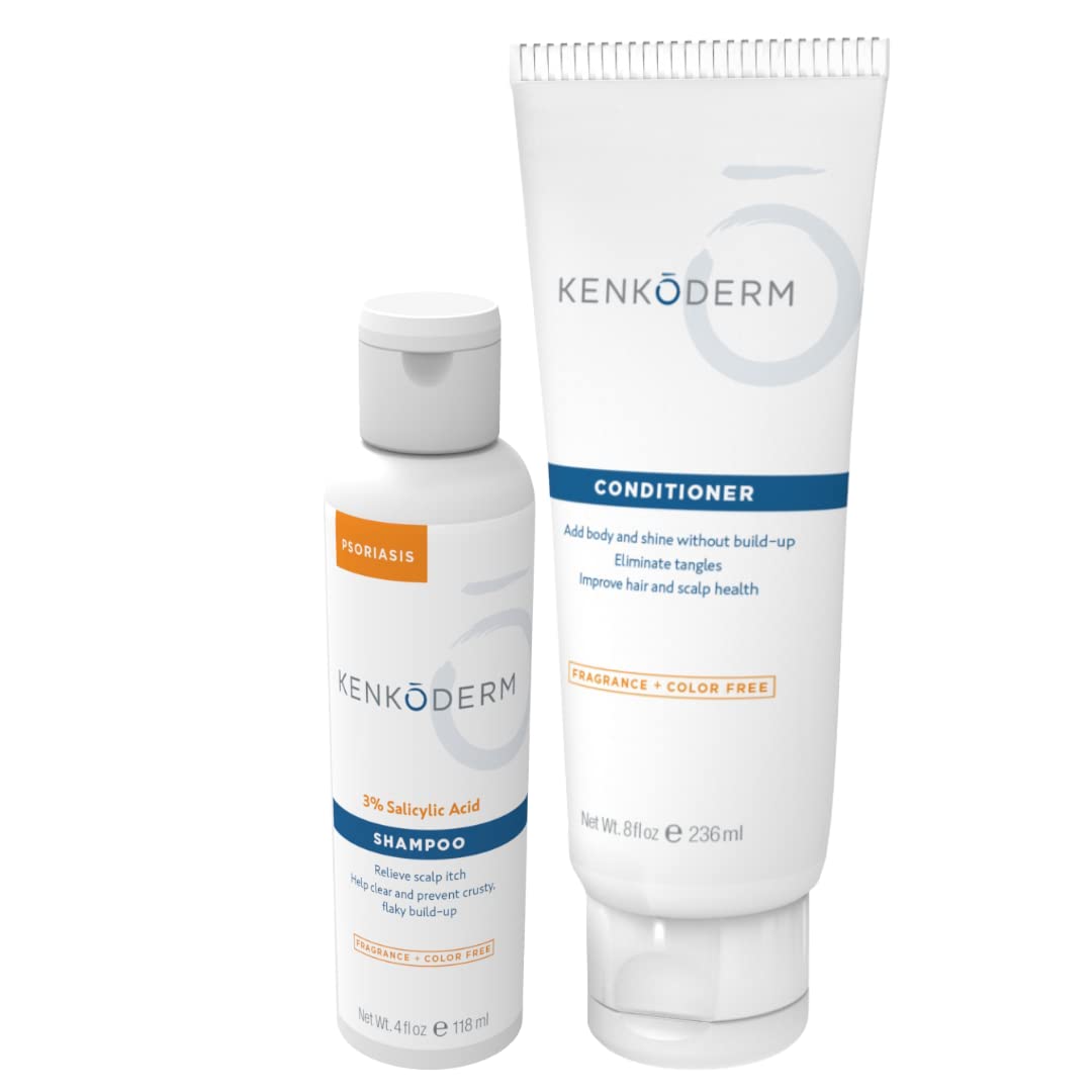 Kenkoderm Conditioner for Sensitive Hair and Skin - 8 oz | 1 Tube | Dermatologist Developed | Fragrance + Color Free