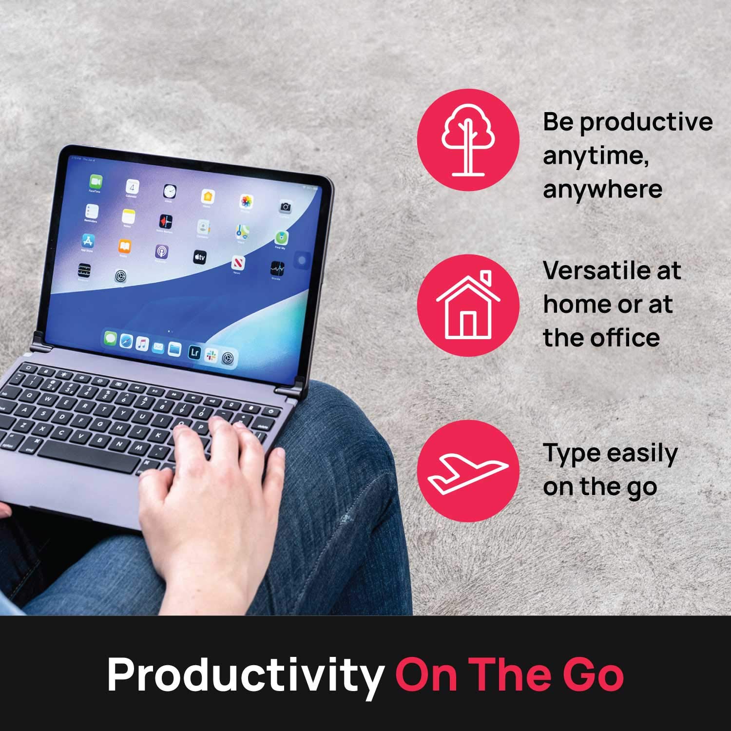 Brydge 11.0 Pro Wireless Keyboard | Compatible with iPad Pro 11-inch (2018) | Backlit Keys | Long Battery Life | (Space Gray)
