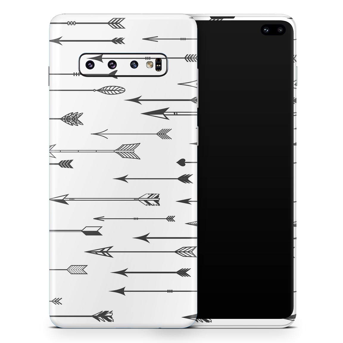 DesignSkinz Hipster Arrow Pattern Protective Vinyl Decal Wrap Skin Cover Compatible with The Samsung Galaxy S20 (Screen Trim & Back Glass Skin)