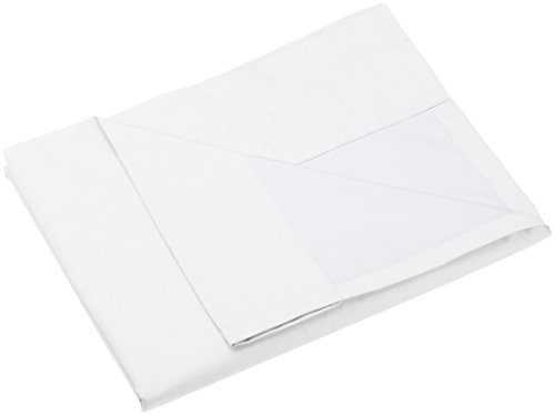 Amazon Basics Blackout Curtain Set - 52''x 63'', White, 4-Pack