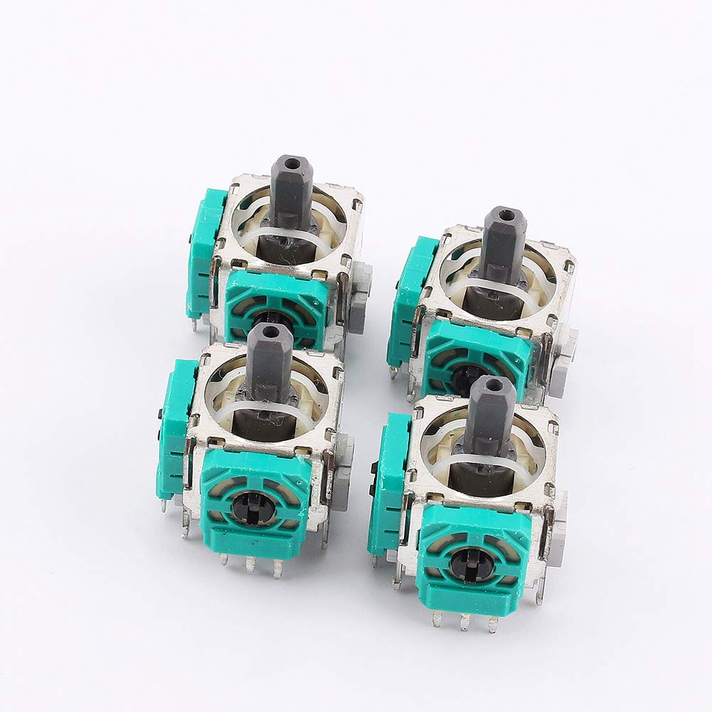 2 Pack 3D Analog Sensor Wheel Thumb Sticks for Xbox One Elite 2,Controller 3D Analog Joystick Thumb Sticks Assembly Thumbstick Module Replacement Repair Parts