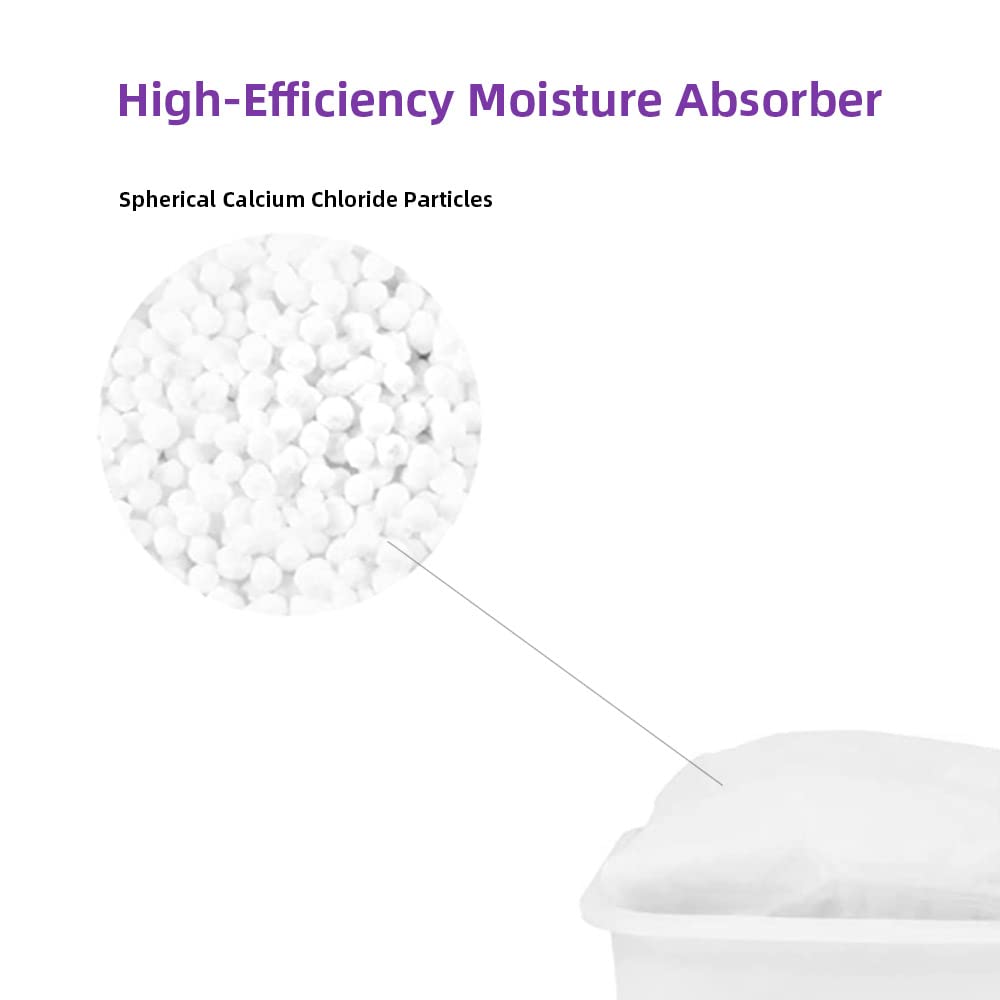 CANAGER Moisture Absorber Refill Bags - 16oz 3 Packs, Individual Packaging, Easy to Replace,Absorb excess water, Freesia.