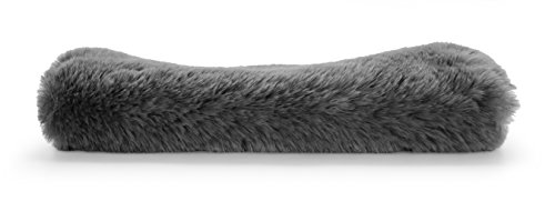 Camco 53054 Gray Faux Sheepskin Seatbelt Cover, 1 Pack