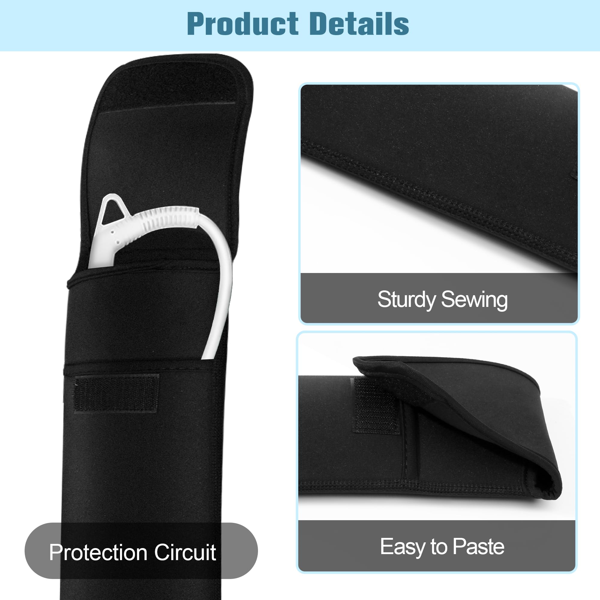 ALEIFLE Heat-Resistant Storage Bag Travel Case Cover Pouch for Hair Straightener Curling Iron Flat Iron