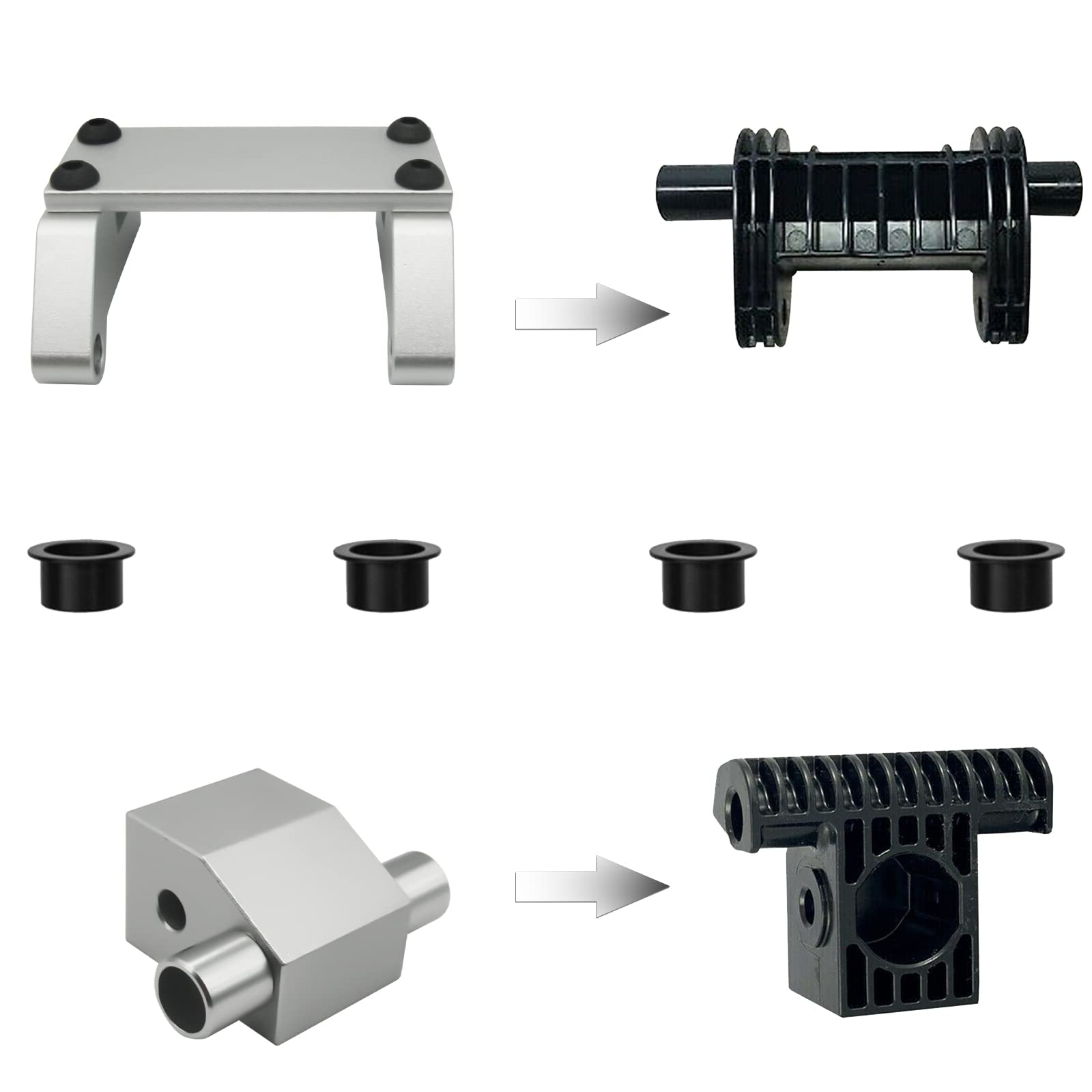 Metal Drive Toggle and Clevis Mount Fit La-Z-Boy/Lazyboy Power Recliners, Includes 4 Elastic Wear Bushings, Fits for La-Z-Boy Power Rocker Recliners