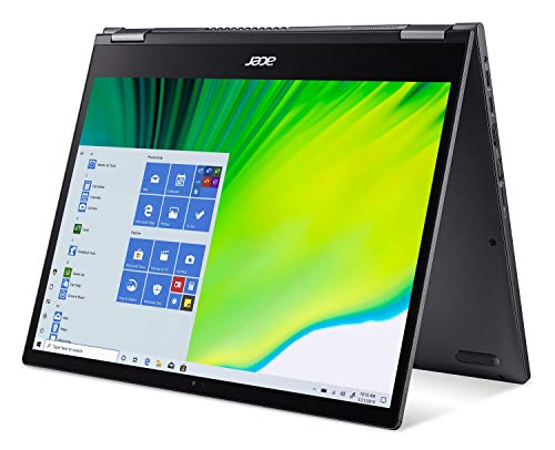 Acer Spin 5 Convertible Laptop, 13.5" 2256 x 1504 IPS Touch | 10th Gen Intel Core i5-1035G4 | 8GB LPDDR4 | 256GB NVMe SSD | WiFi 6 | Backlit KB | FPR | Active Stylus | Windows 10 Pro | SP513-54N-58XD
