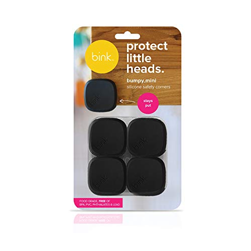 Bink | 100% Silicone Baby Proofing Corner Guards | x4 Pack (Black)
