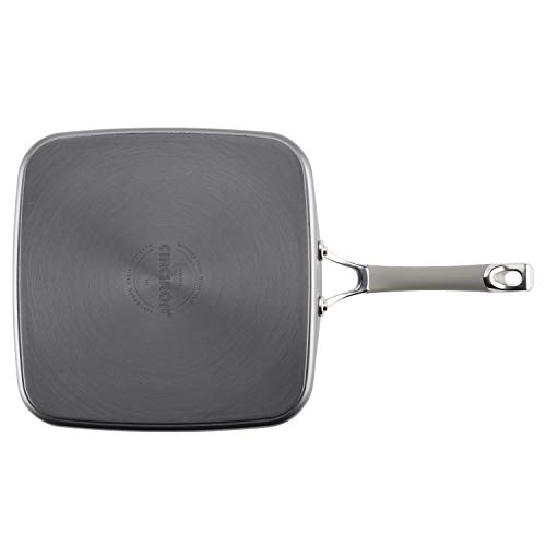 Circulon 84566 Elementum Hard Anodized Nonstick Griddle Pan/Flat Grill, 11 Inch, Oyster Gray