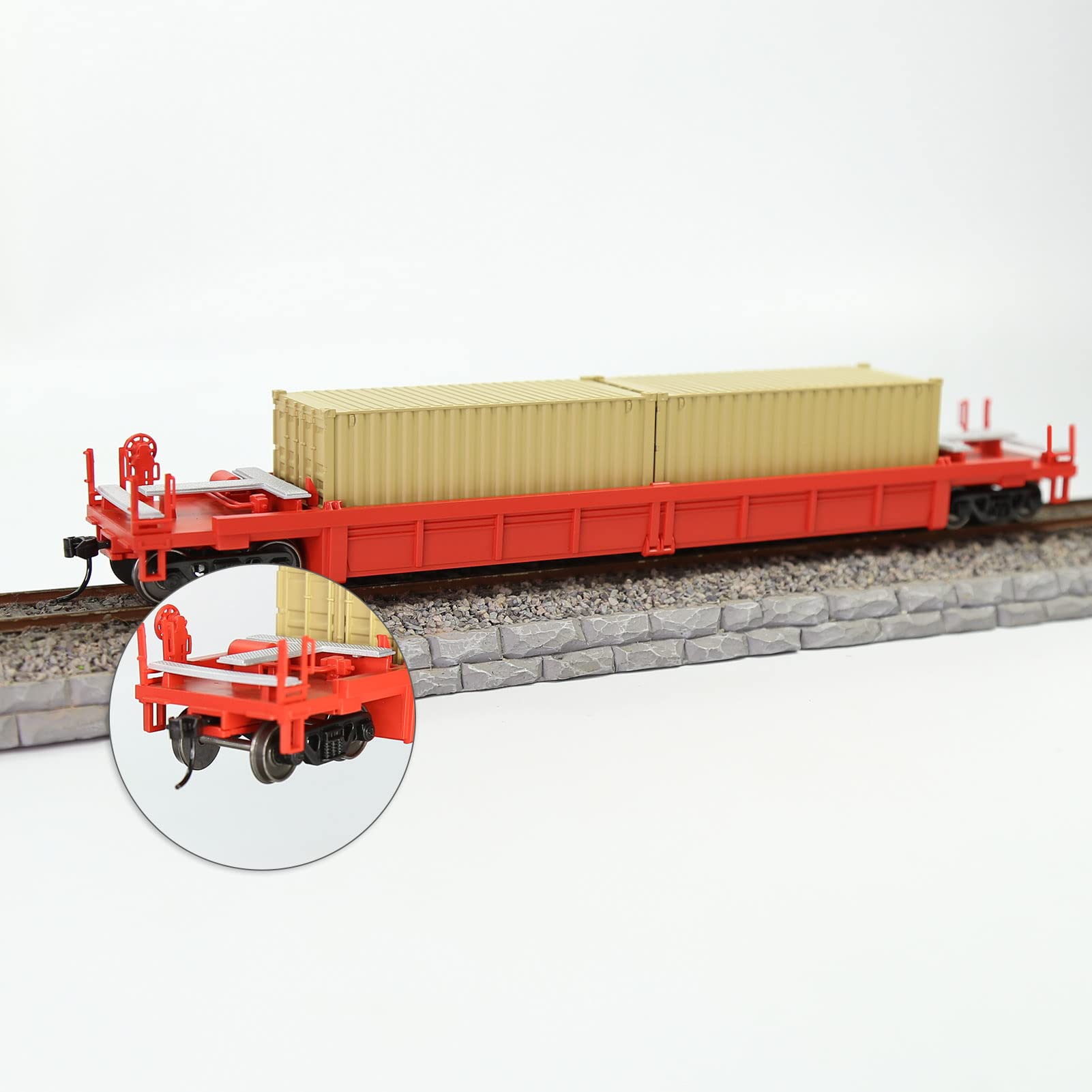 24pcs HO Scale 36" Metal Wheelsets 1:87 Metal DC Wheels Metal Axles C8721