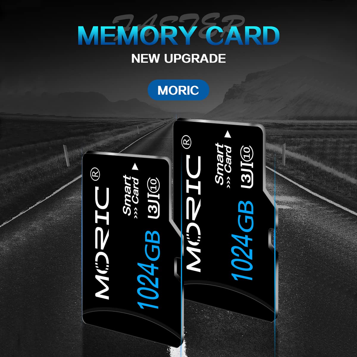 1TB Memory Card 1024GB Micro SD Card 1TB High Speed Waterproof for Smartphone/Camera/Tablet/Home Monitoring Systems and Drone