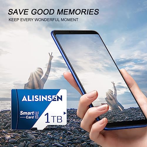 1TB Micro SD Card,TF Card 1TB Memory Card Class 10 Micro SD Memory Cards 1TB High Speed with SD Card Adapter for Android Smart-Phones,PC&Camera