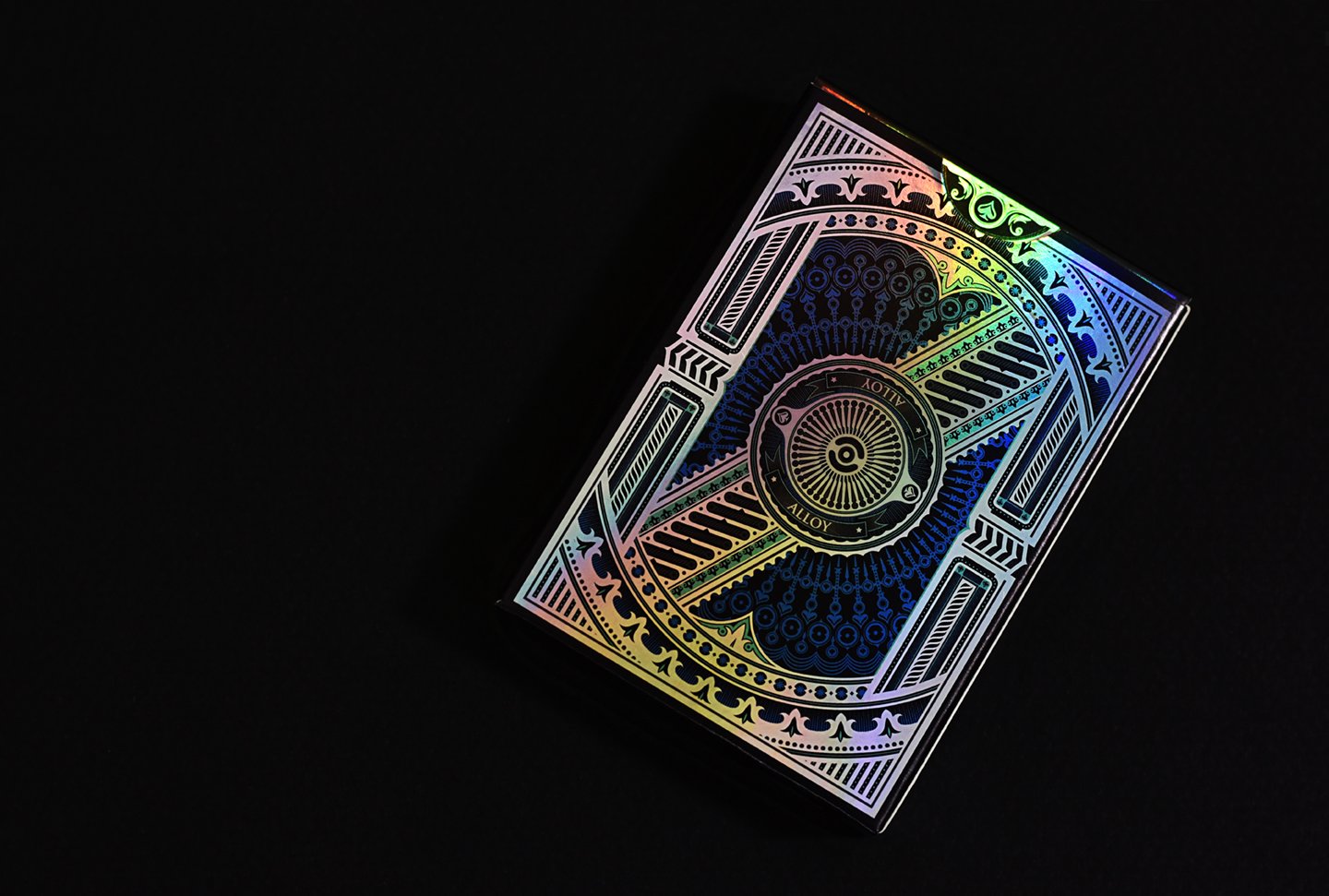 Alloy Cobalt Playing Cards Poker Deck Custom Design Foiled Backs & Faces New
