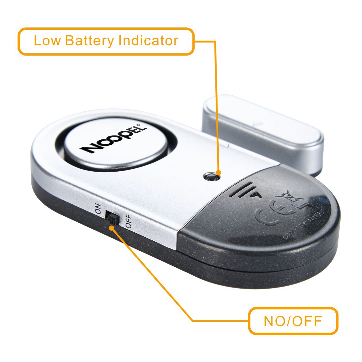Door Alarms 6 Pack for Kids Safety, Noopel 120DB Pool Alarm Sensor for Doors and Windows, Burglar Intruder Entry Alert for Toddlers Personal Security