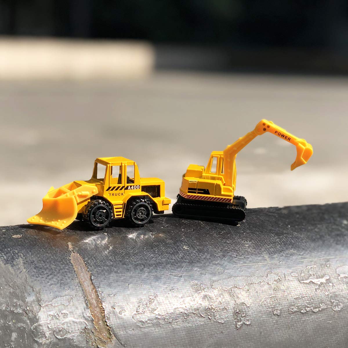 Alloy Truck Mini Pocket Size Construction Models Play Vehicles Toy Trucks for Boys Age 2 3 4,Kids Party Favors Cake Decorations Topper Birthday Gift,6Pcs Set