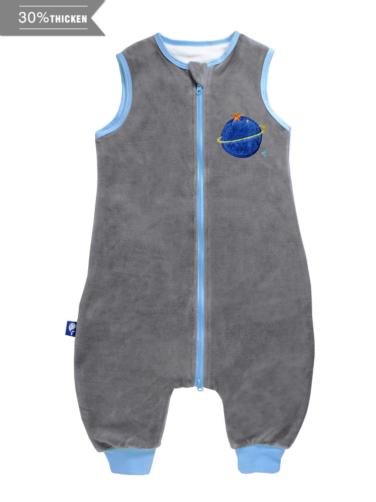 Sincere ililmmoe Baby Sleep Sack Spring Autumn Warm Infant Walking Sleeping Bag with Legs Wearable Blankets Pajamas 6months-4Years Thicken Gray/M