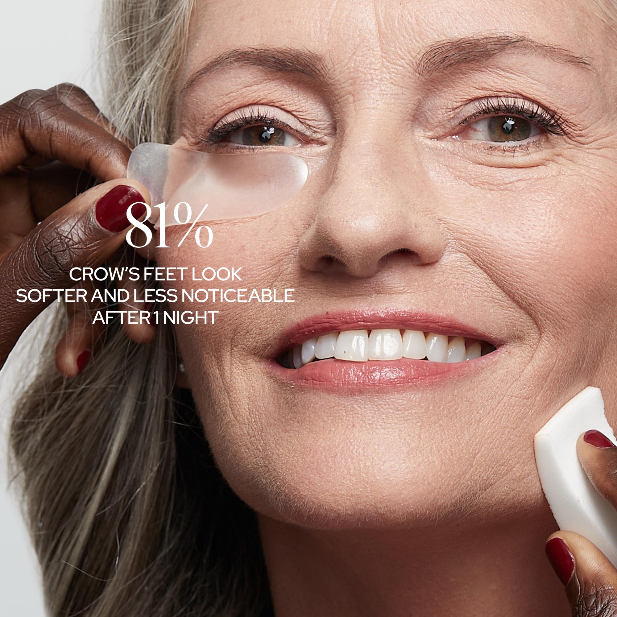 SiO Beauty Eye & Smile Lift - Eye & Smile Anti-Wrinkle Patches 2 Week Supply - Overnight Smoothing Silicone Patches for Wrinkles and Fine Lines