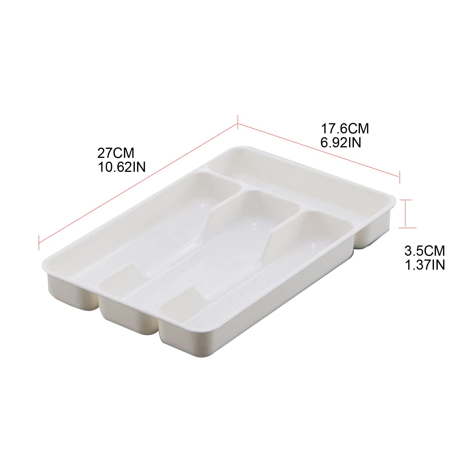 2pcs Organizer Tray for Cutlery Silverware Flatware Kitchen Utensils Holder Drawer Dividers for Knives Fork Spoon Office tableware organizer for restaurant