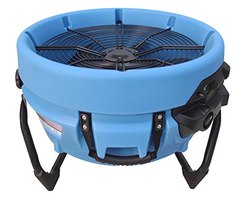 Dri-Eaz Stealth AV3000 24” High Velocity Axial Fan (F568), 2600 CFM, Blue, Low Noise, Industrial Fan, Pivot and Lock, Multi Purpose, Ventilate, Dry Floors, Variable Speed, 2.7 Amps, Easy Carry
