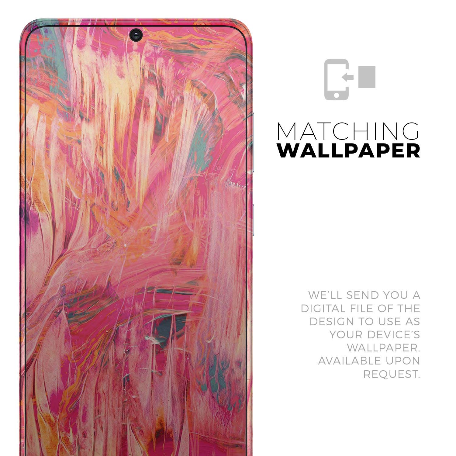 DesignSkinz Liquid Abstract Paint Remix V61 Protective Vinyl Decal Wrap Skin Cover Compatible with The Samsung Galaxy S20 (Screen Trim & Back Glass Skin)