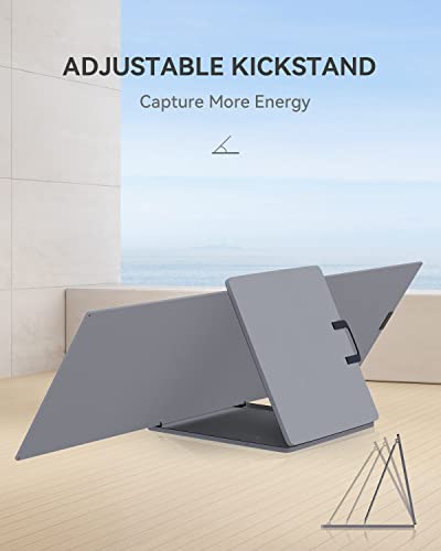 200W 36V Portable Solar Panel with MC4 Output for Power Station, Foldable Solar Panel with Adjustable Kickstand, Waterproof Solar Charger for Solar Generator Camping RV Off-Grid