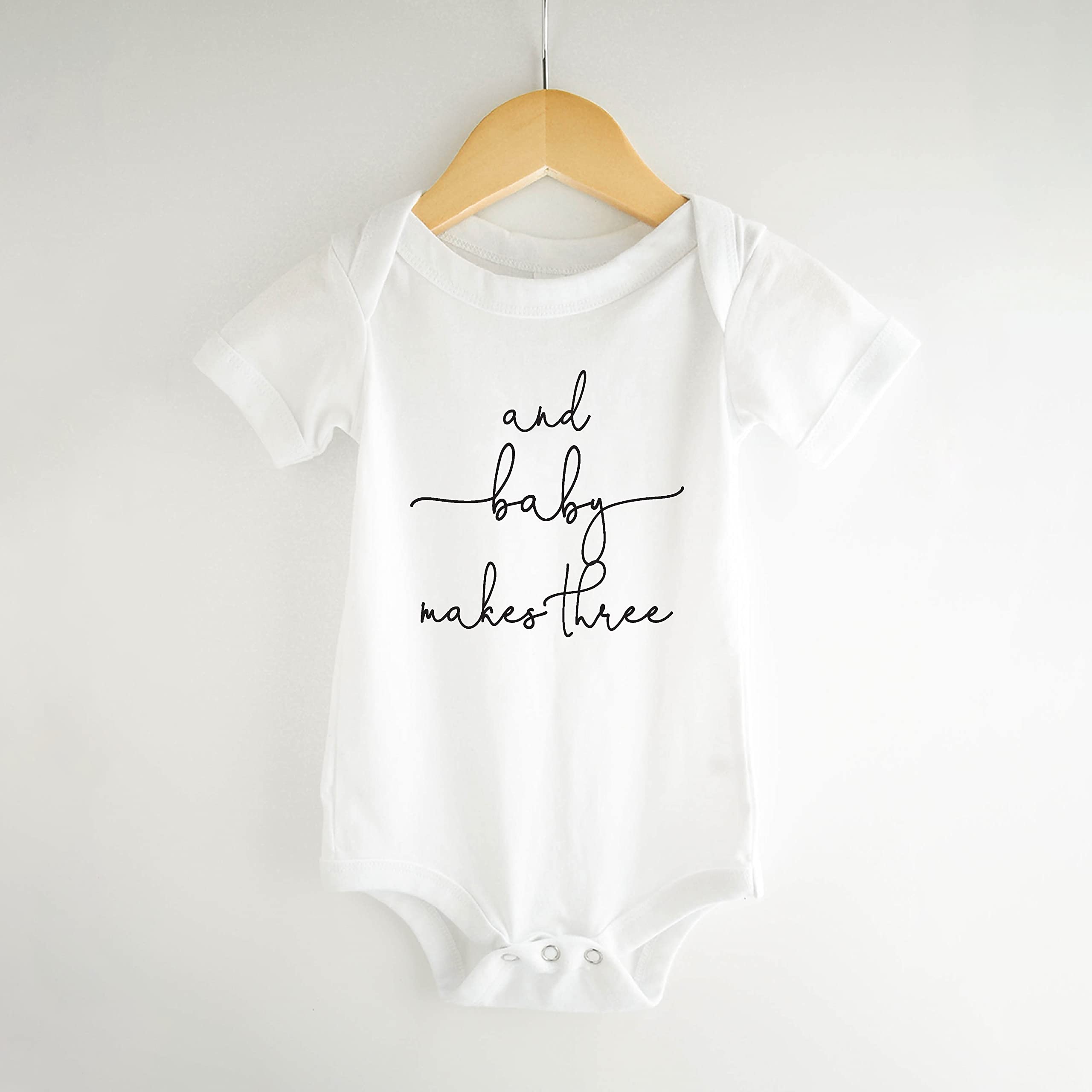 Bump and Beyond Designs Baby-Boys Announcement Gift Leotard for Family Newborn Baby Gift White, 0-3 Months